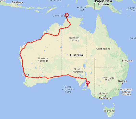 World Cycle: Route through Australia | arctic-cycler.com